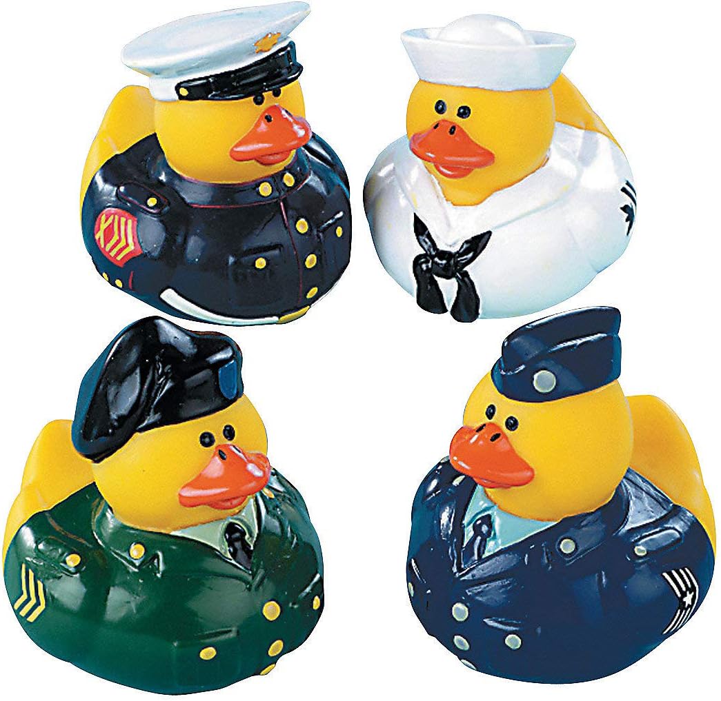 Amazon.com: Fun Express Uniform Armed Forces Military Rubber Duckies ...