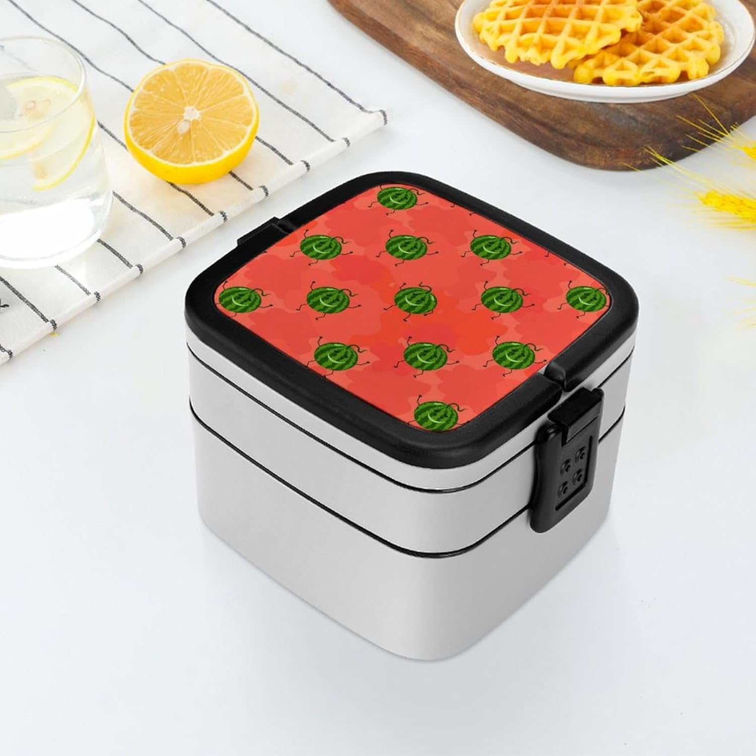 Funny Watermelon Lunch Box Portable Bento Box Food Container Bento ...