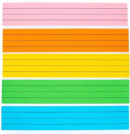 Amazon.com: Sentence Strips for Teachers | 150 Colored Sentence Strips ...