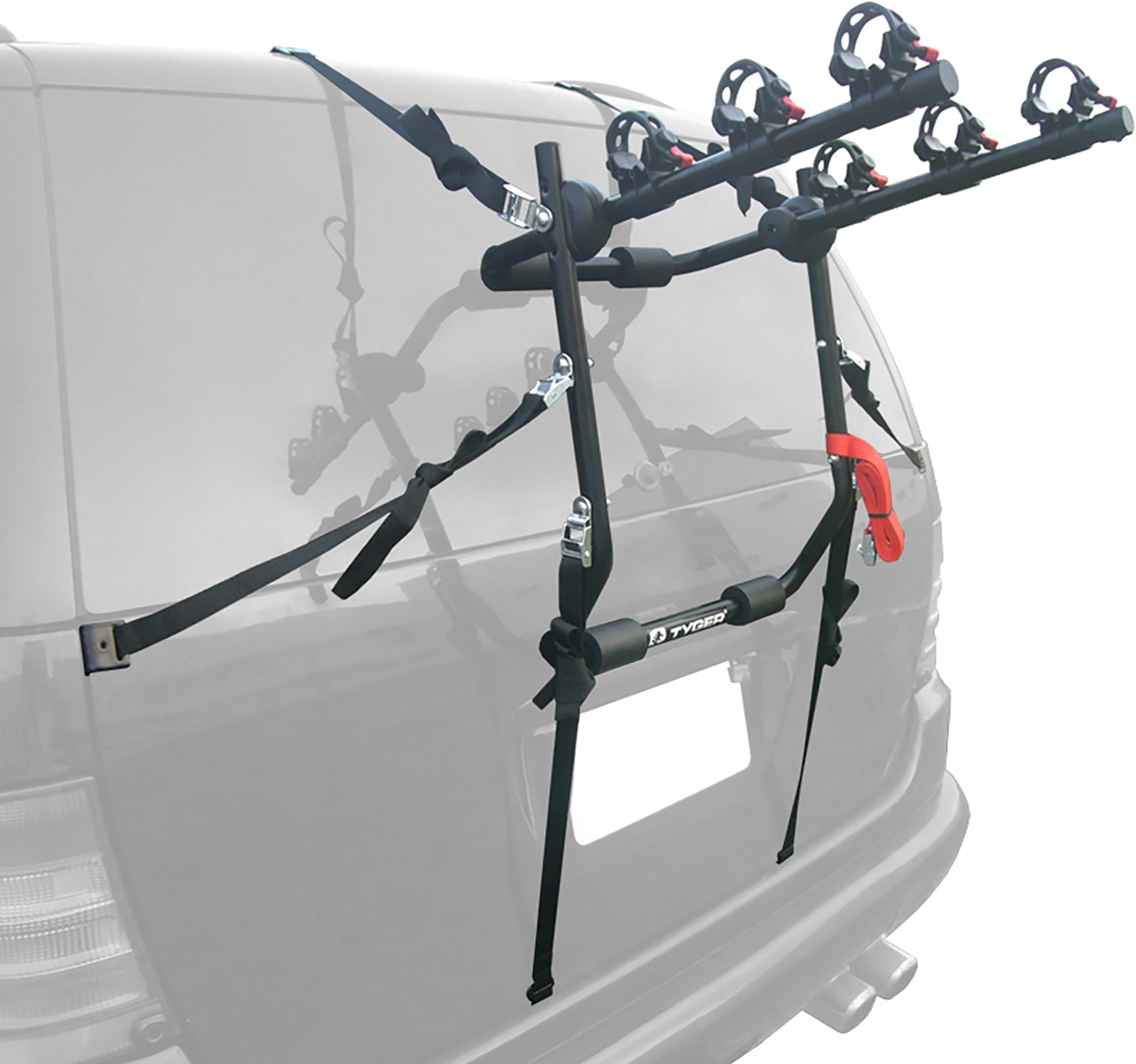 Amazon.com: GYMAX Bike Rack, Trunk Mounted 3 Bike Hitch Rack with 2 ...