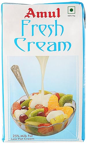 Amul Fresh Cream, 1 L Carton : Amazon.in: Grocery & Gourmet Foods