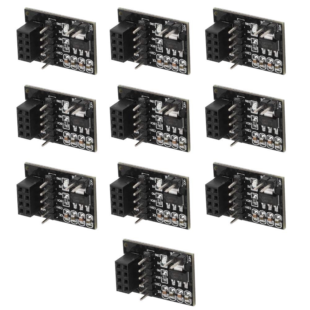 Amazon.com: 10pcs 3.3V NRF24L01+ Module Pinboard Socket Adapter Module ...