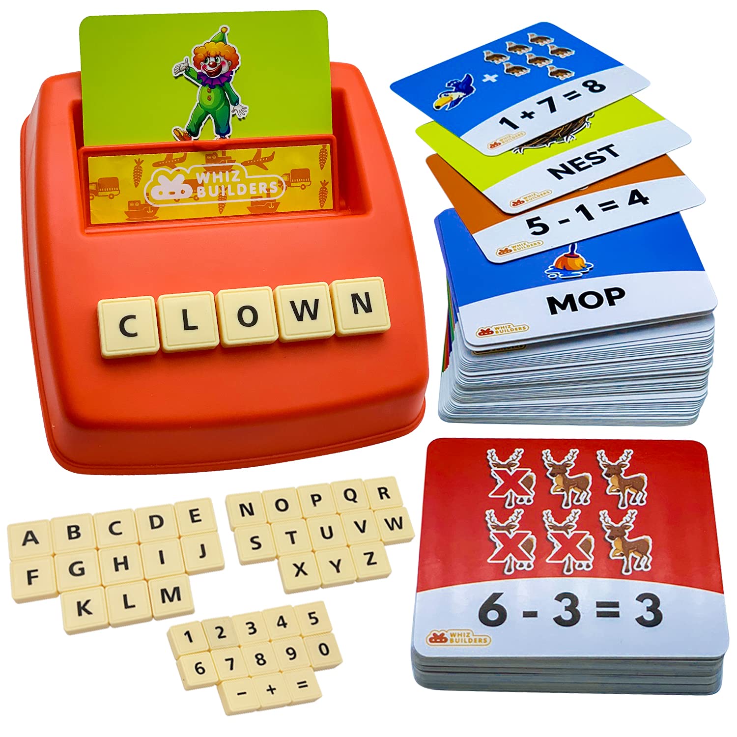 Buy WhizBuilders Matching Letter Game Numbers Board Game With 90 buy-whizbuilders-matching-letter-game-numbers-board-game-with-90