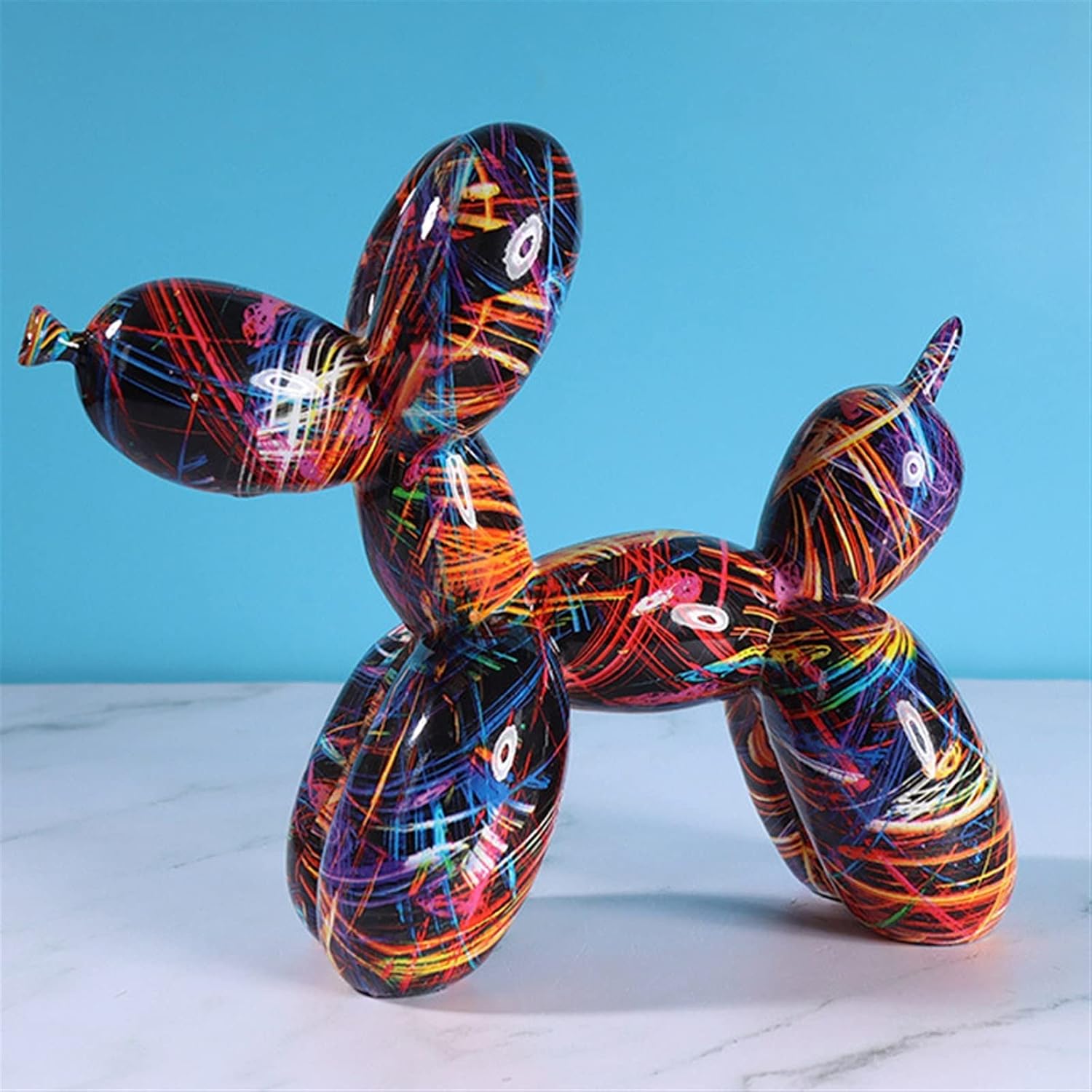 KIDYBO Colorful Graffiti Art Balloon Dog Sculptures - Modern Balloon ...