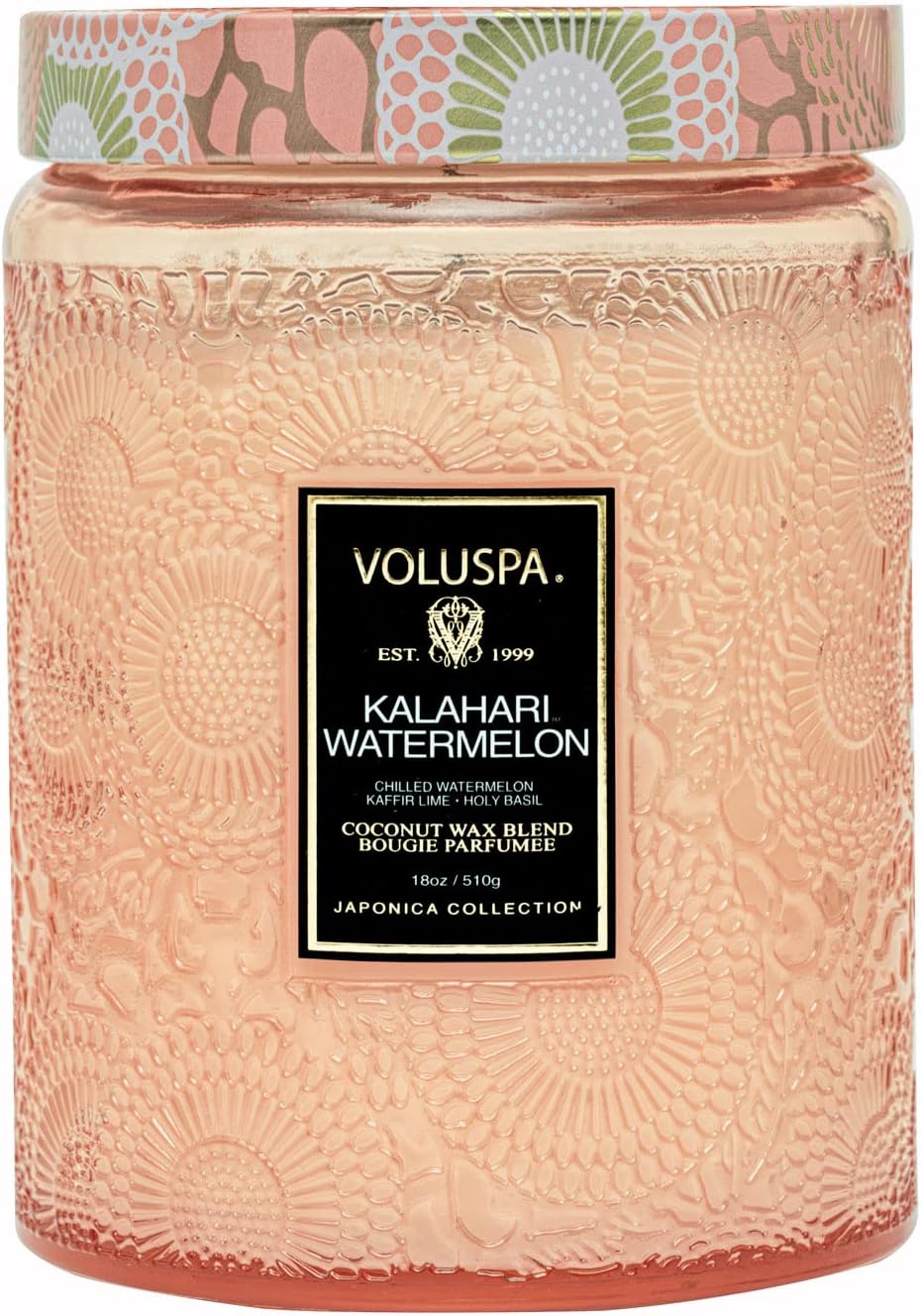 Amazon.com: Voluspa Kalahari Watermelon, Large Candle Jar, 18 oz, 100 ...