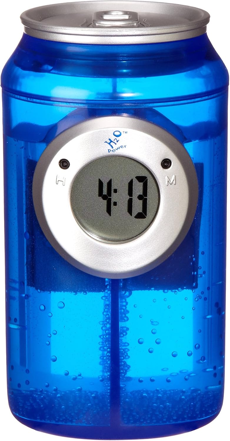 Water Powered Can Shaped LCD Clock : Amazon.ca: Home