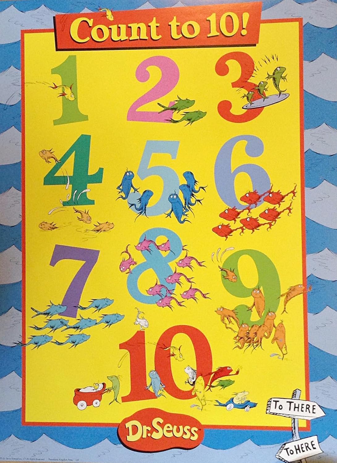 Amazon.com: Dr Seuss Count to 10 Poster (18x24): Posters & Prints