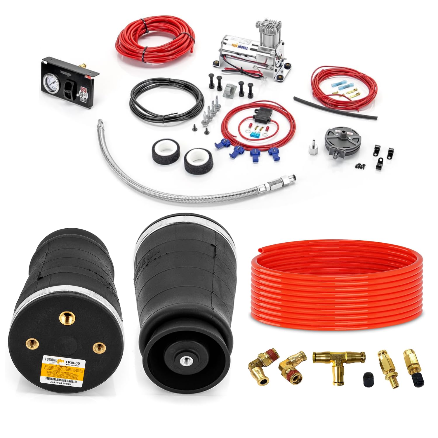 Amazon.com: TORQUE Compressor Kit and 2 pcs of 9000 Air Bag Replacement ...