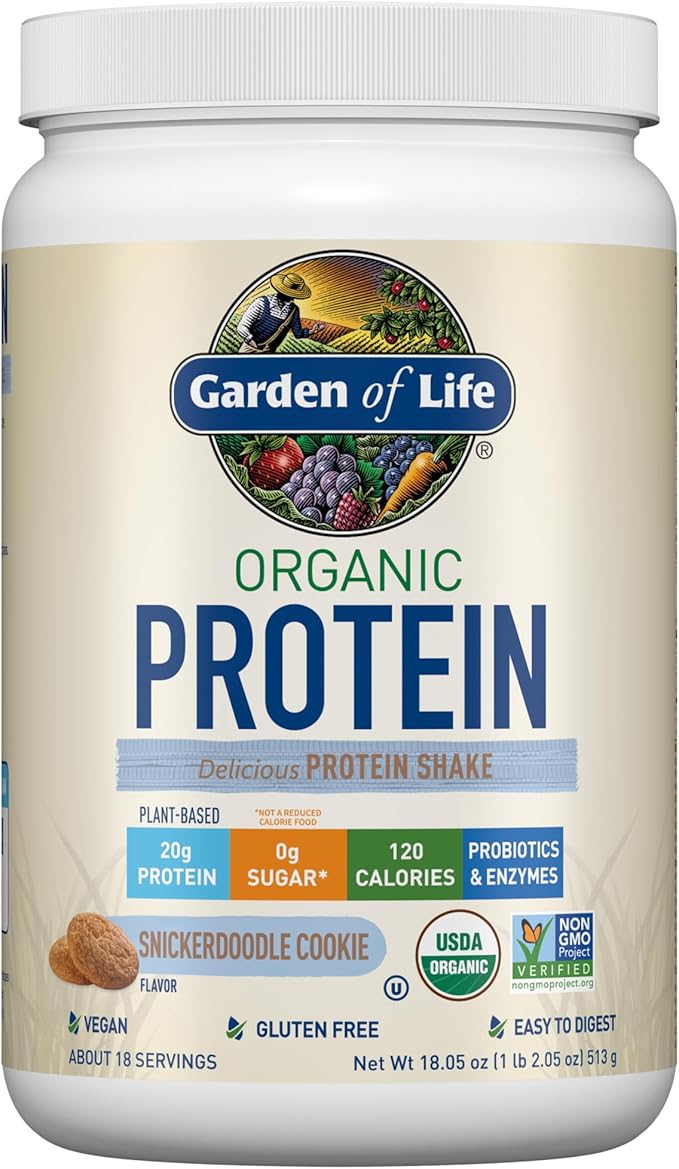 Amazon.com: Garden of Life Vegan Protein Powder - Snickerdoodle Cookie ...