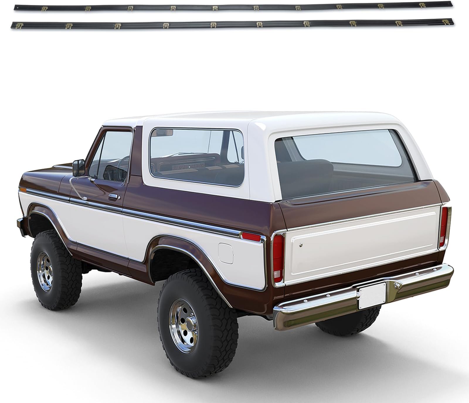 Amazon.com: 1978-1996 Ford Bronco Tailgate Seal Kit Left and Right ...