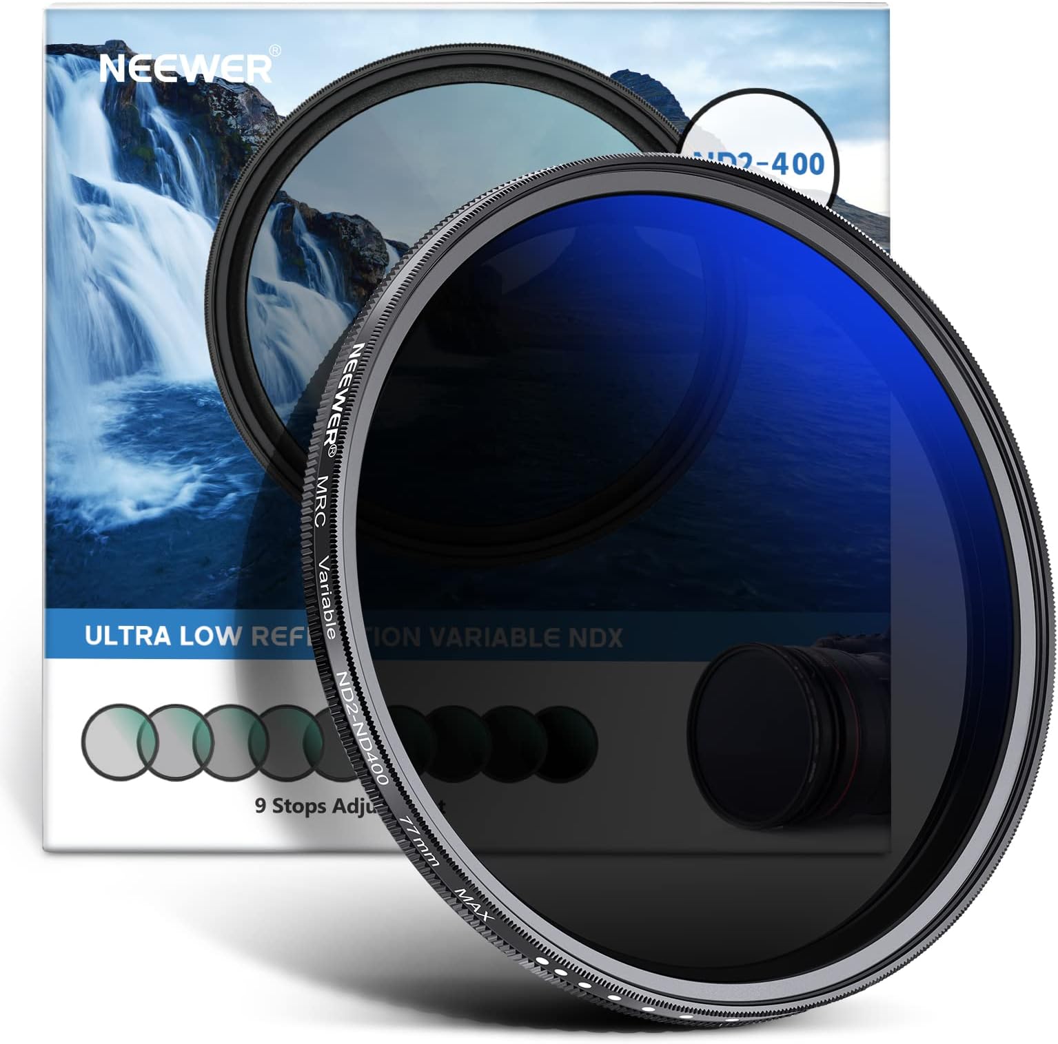 Hama 79177 77mm Variable Neutral Density Filter - Black: Amazon.co.uk ...