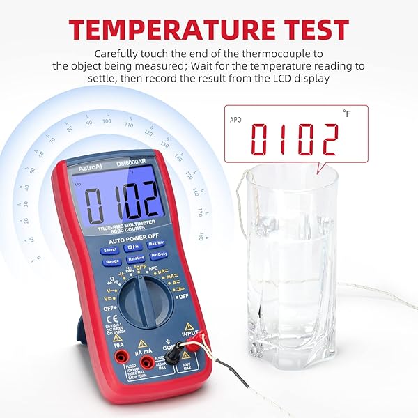 AstroAI DM6000AR TRMS 6000 Counts Multimeter, Digital Multimeter ...
