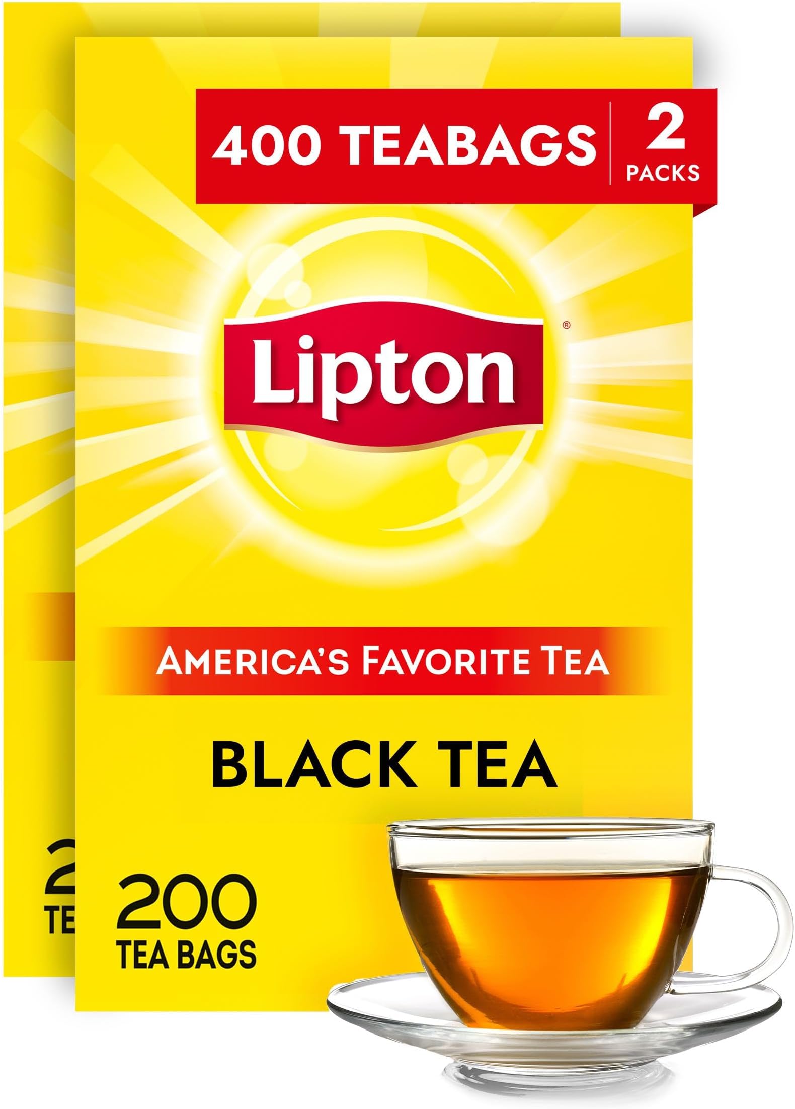 Amazon.com: Lipton Tea Bags, Black Tea, Iced or Hot Tea, Can Support ...
