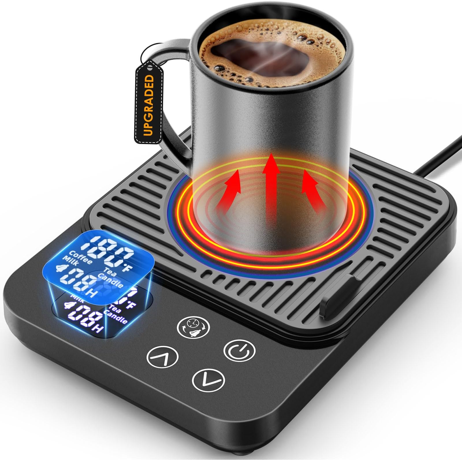 Amazon.com: Misby Coffee Mug Warmer - Desk Warmer with 6 Temp Settings ...