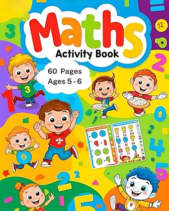Maths Activity Book : 60 Pages Ages 5 - 6: Building Math Confidence One ...