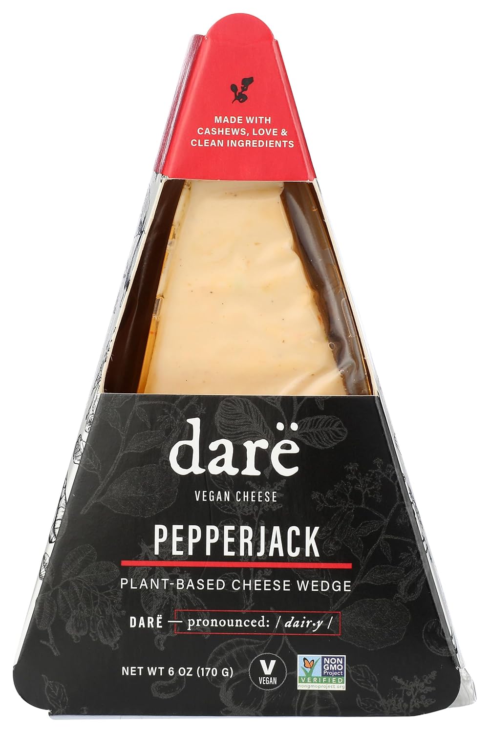Amazon.com: Dare Vegan Cheese Plant Based Pepper Jack Cheese Wedge, 6 ...