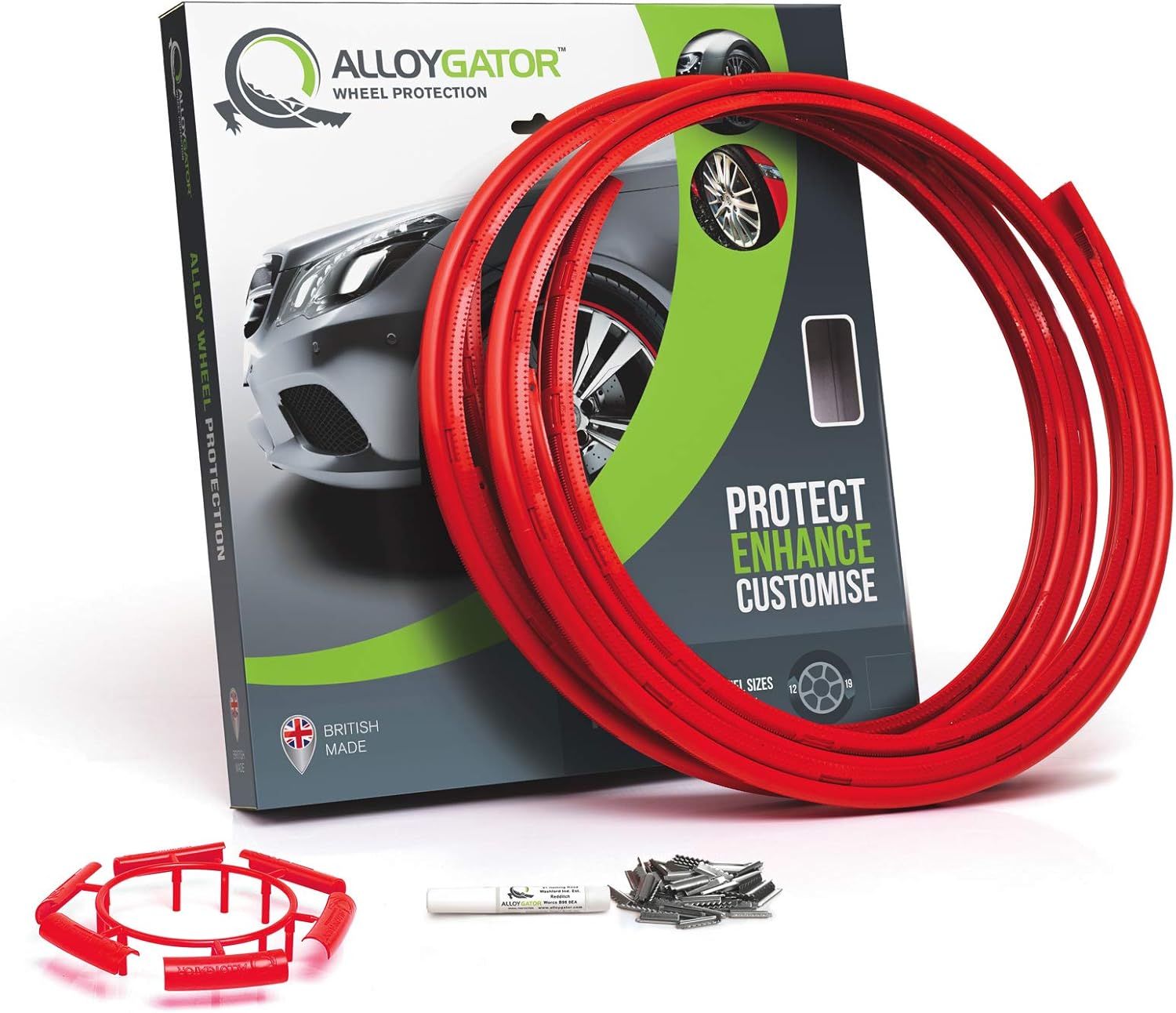 Amazon.com: AlloyGator Set of 4 Inter Wheel Protectors 12" to 19" (RED)