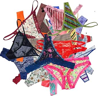 Amazon.com: LUSTA Variety Panties Thong Pack for Women Underwear Bikini ...