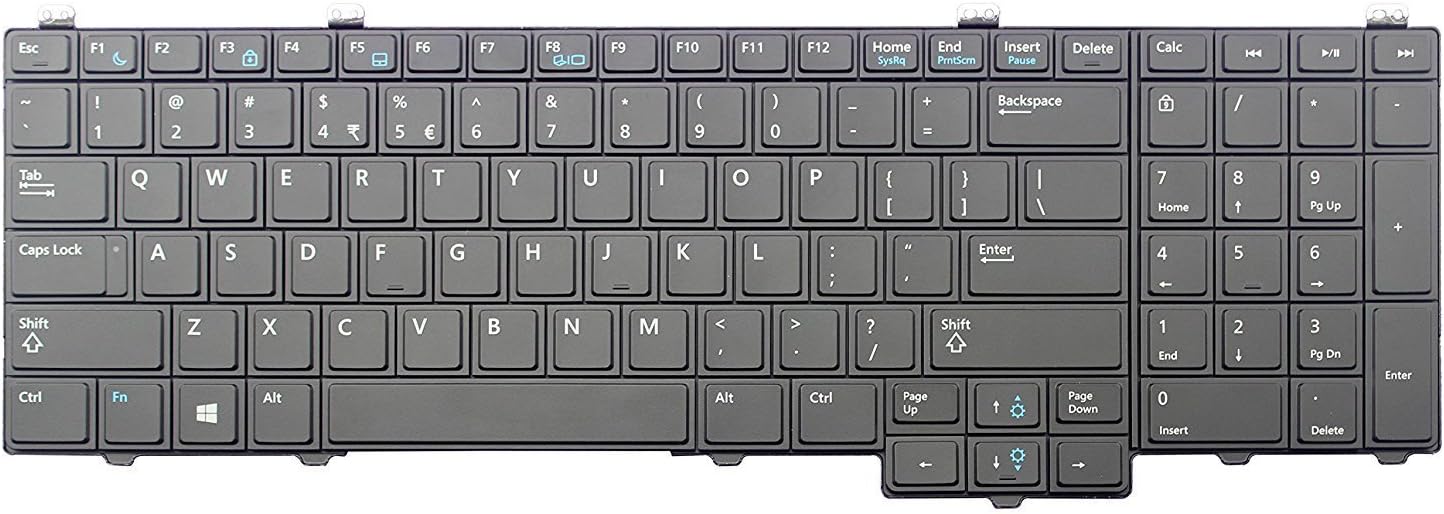 Original New for Dell Latitude E5540 4Rnxy Keyboard US Black : Amazon ...