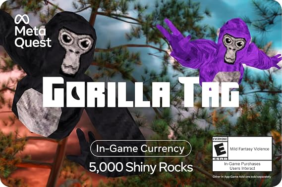Gorilla Tag: 5000 Shiny Rocks In-Game Currency [Digital Code] : Amazon ...