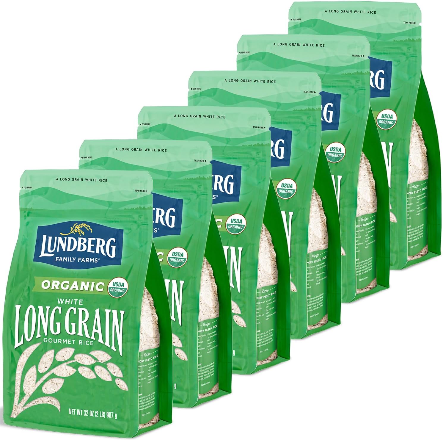 Amazon.com : Lundberg Basmati Rice, Organic Long Grain White Rice - Non ...