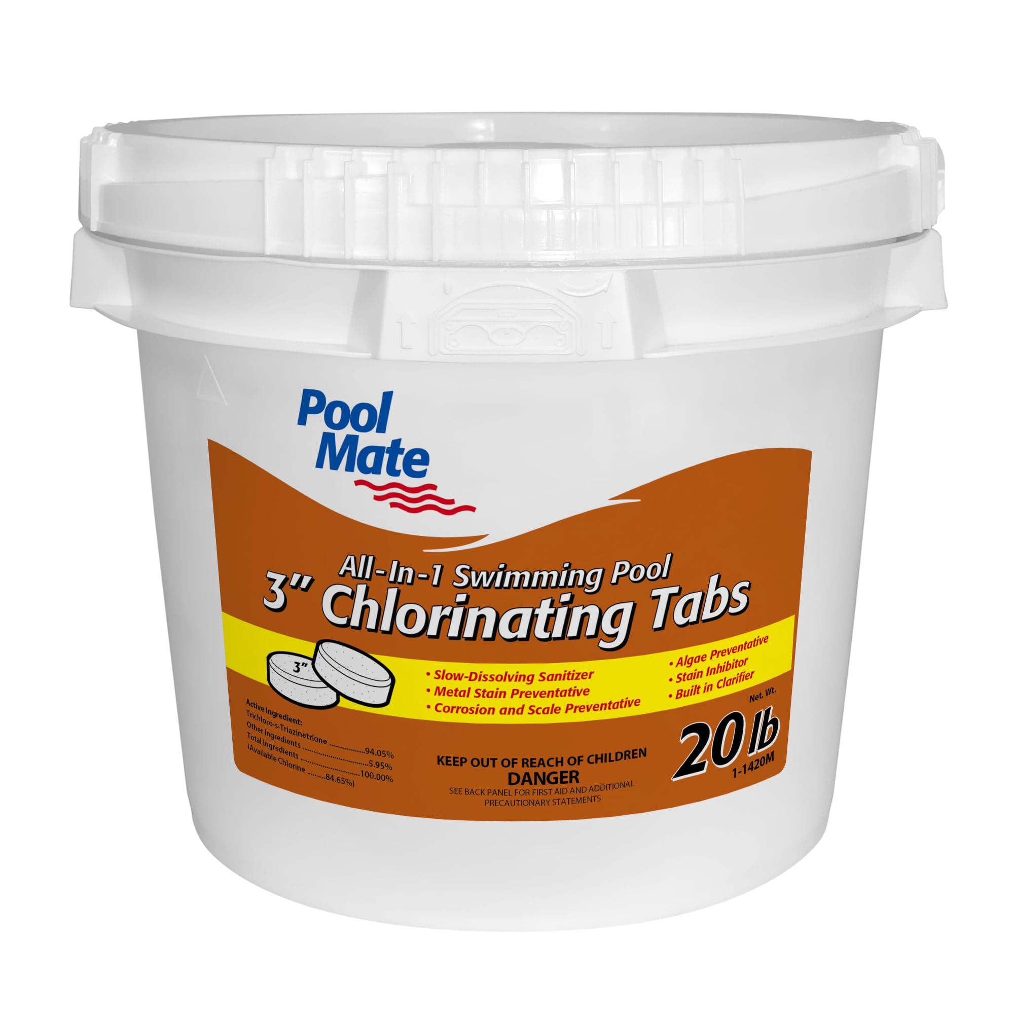 Amazon.com: Pool Mate 1-1420M Chlorine Tablets 3 Inch, 20-Pounds