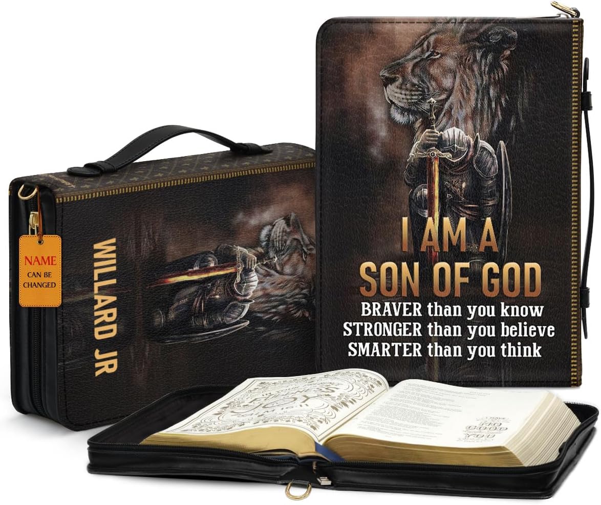 Amazon.com: Jesuspirit Personalized Leather Bible Covers - Customized ...