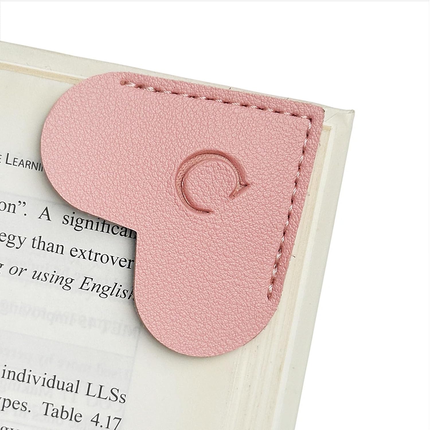Amazon.com: MOTEERLLU Personalized Leather Heart Bookmark with Initial ...