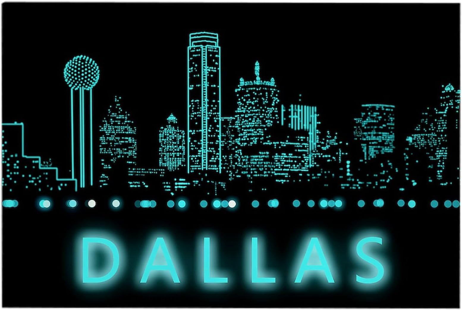 Amazon.com: Dallas Skyline Fridge Magnet Texas Travel Souvenir : Home ...