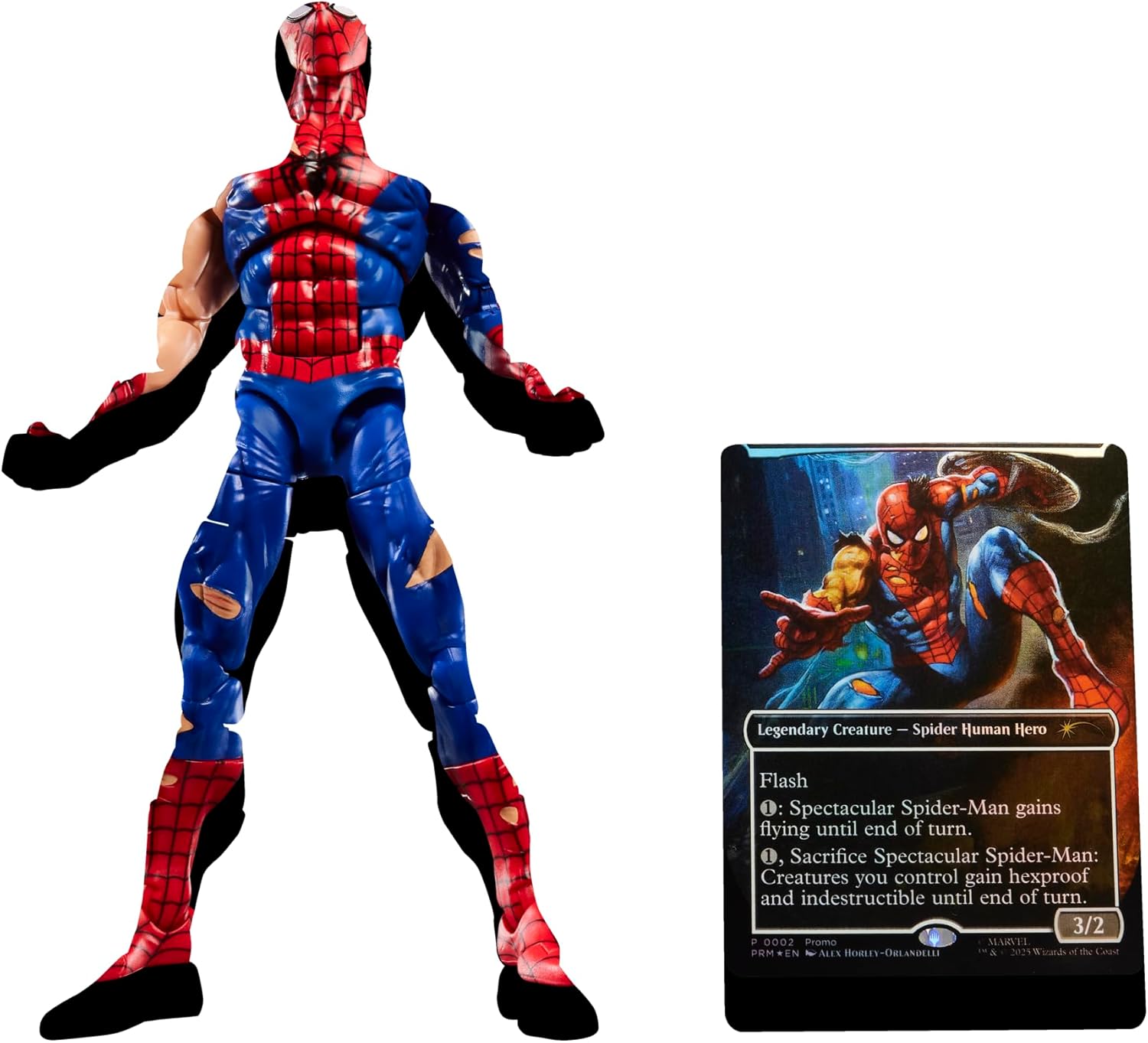 Marvel Legends Series Magic: The Gathering Battle-Damaged Spider-Man, 6 ...