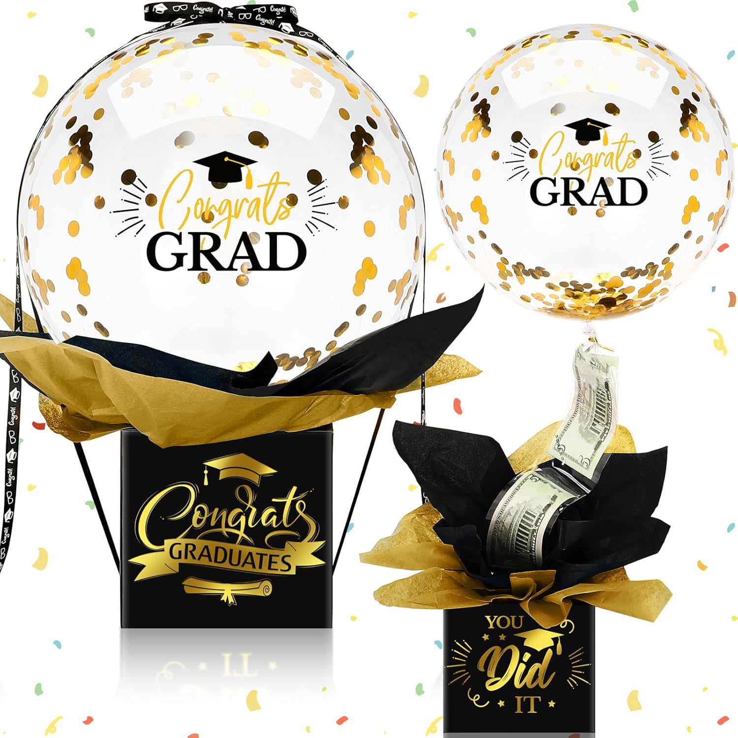 Amazon.com: Rotatingpals 2024 Graduation Balloon Gift Set Graduation ...
