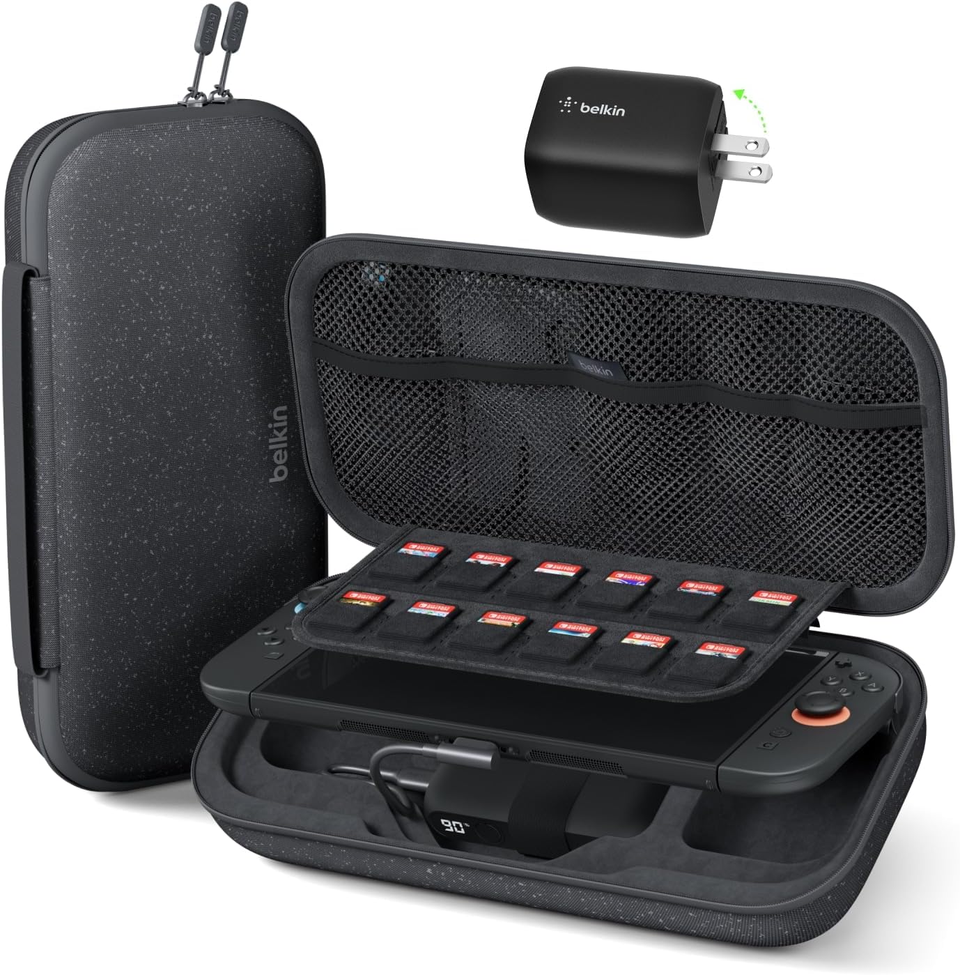 Amazon.com: Belkin Gaming Charger Case (Charcoal) w/ 10,000mAh Power ...