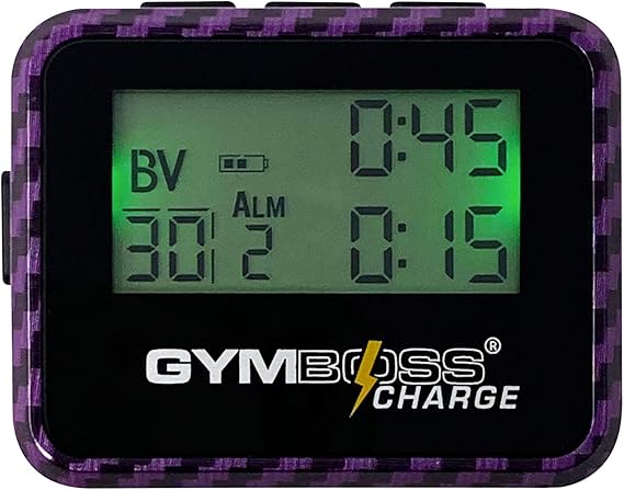 Amazon.com: Gymboss Charge Interval Timer and Stopwatch (Carbon Purple ...