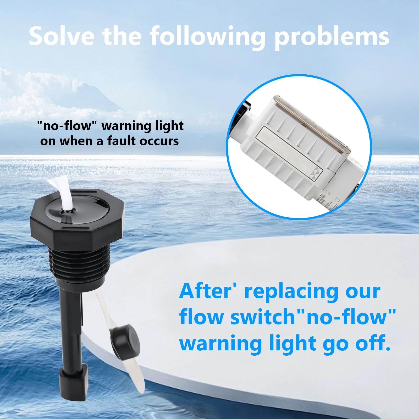 Salt Cell Flow Sensor For Pentair Intellichlor IC40, IC20, IC60, IC15 ...