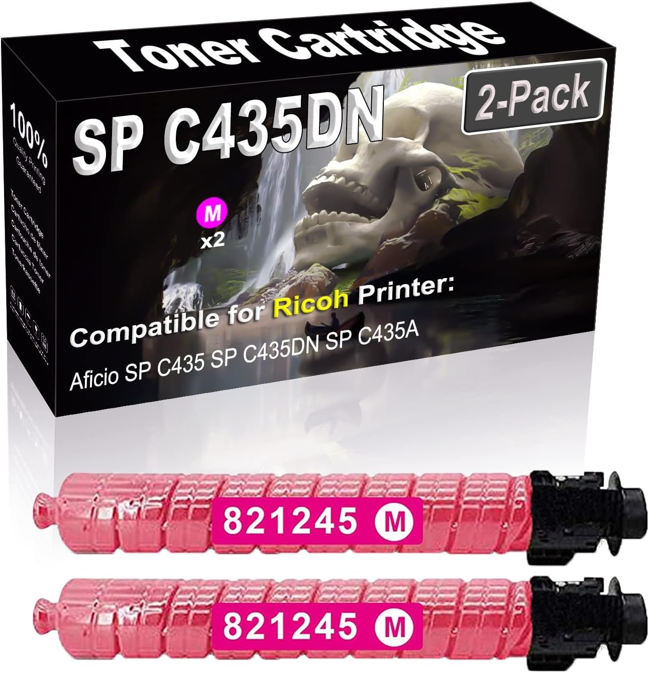 Amazon.com: 2-Pack (Magenta) Compatible High Yield SP C435DN 821245 Imaging Toner Cartridge use ...