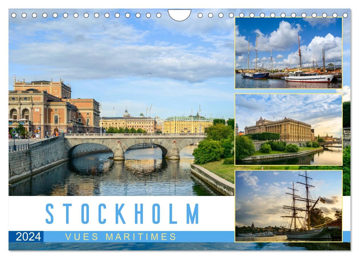 Amazon | Stockholm - Vues maritimes (Calendrier mural 2024 DIN A4 ...