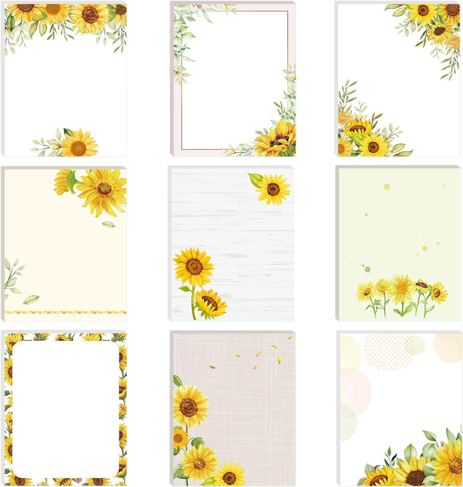 Amazon.com : 16 Pieces Fall Sticky Notes 3x3 Inch Cute Fall Maple Leaf ...