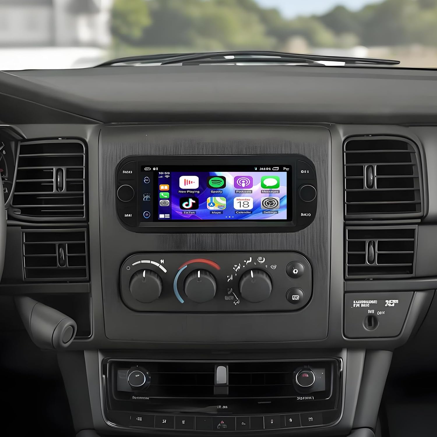 Amazon.com: Car Radio for Dodge Dakota 2001 2002 2003 2004 Wireless ...