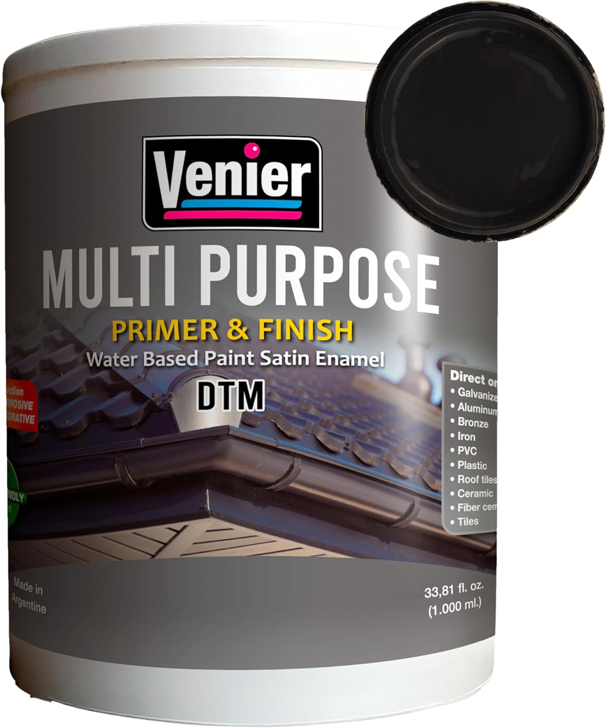 Venier Multipurpose Paint - Satin Water Based Paint - 33.81 fl.oz ...