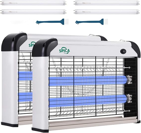 SPICA 2 Pack Insect Killer Bug Zapper Indoor, Mosquito Fly Moth Wasp ...