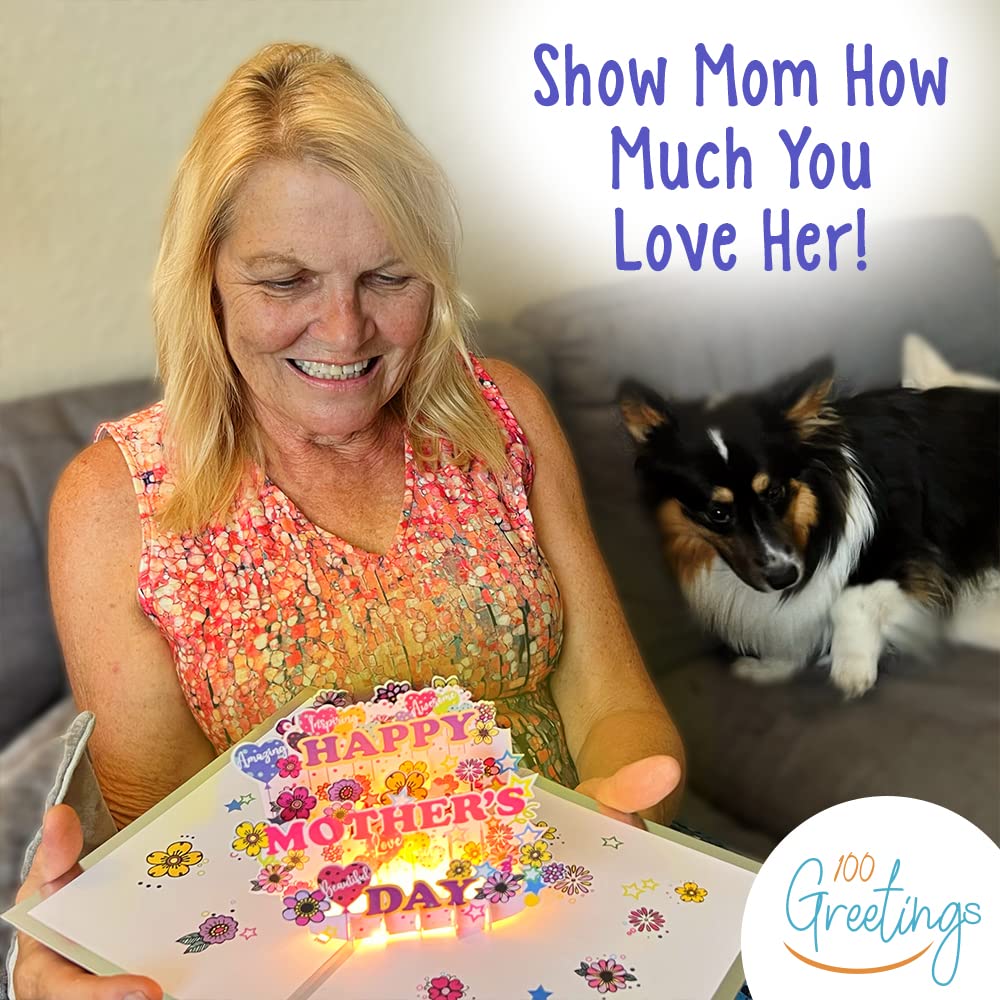 Mothers Day Card W Lights And Music Pop Up Mothers Day