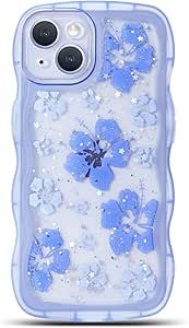 Amazon.com: NITITOP Compatible with iPhone 14 Case Cute Clear for Women Girls Flower Floral ...