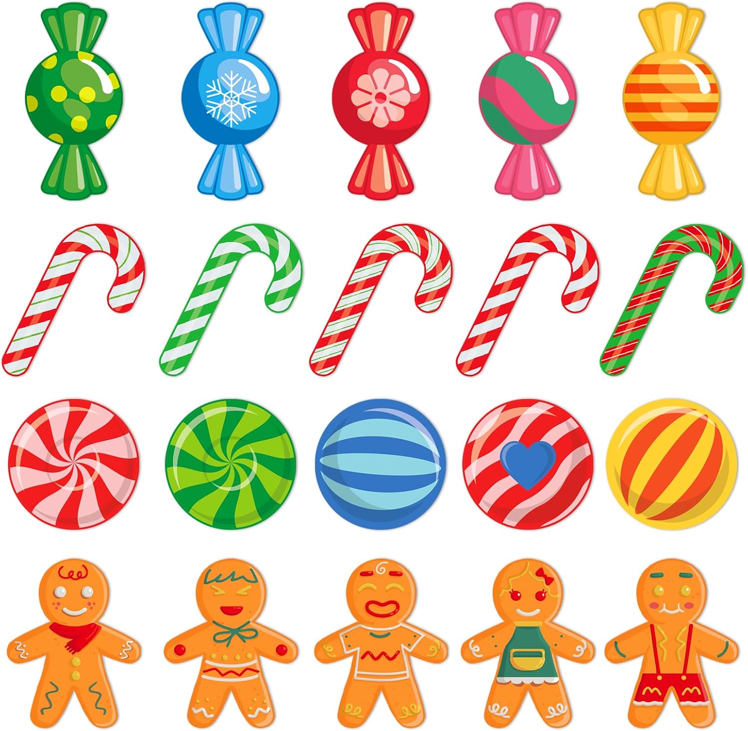 Amazon.com: D4DREAM Candyland Christmas Bulletin Board Decorations for ...