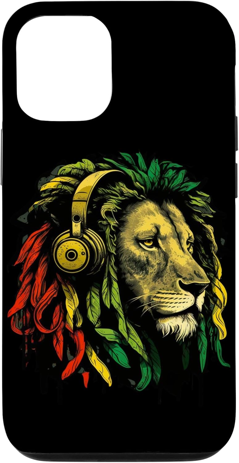 Amazon.com: iPhone 14 Rasta Reggae Lion Of Judah Jamaican Pride Rastafari Roots Case : Cell ...