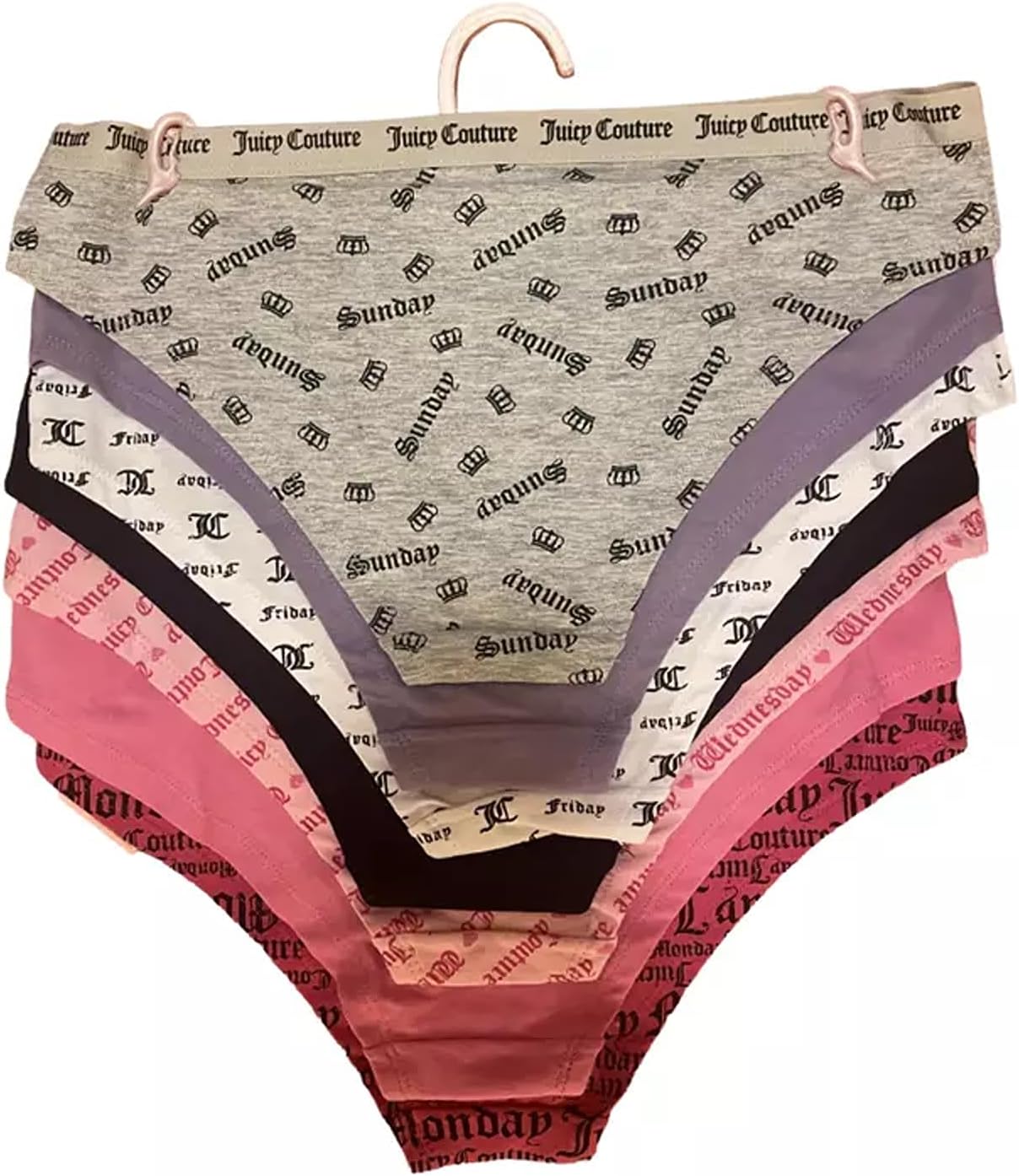Juicy Couture 7-Pack Bikinis Panties Underwear Size M at Amazon Women’s ...