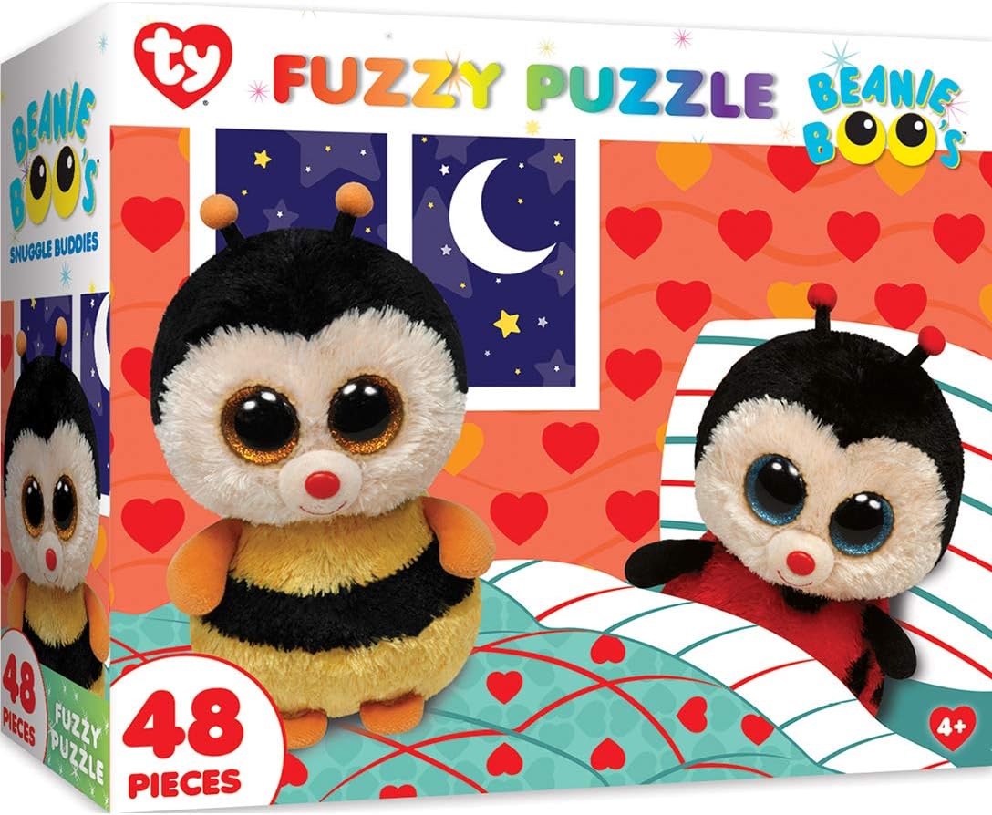 Amazon.com: MasterPieces Ty Beanie Boo Fuzzy of Snuggle Buddies - 48 ...