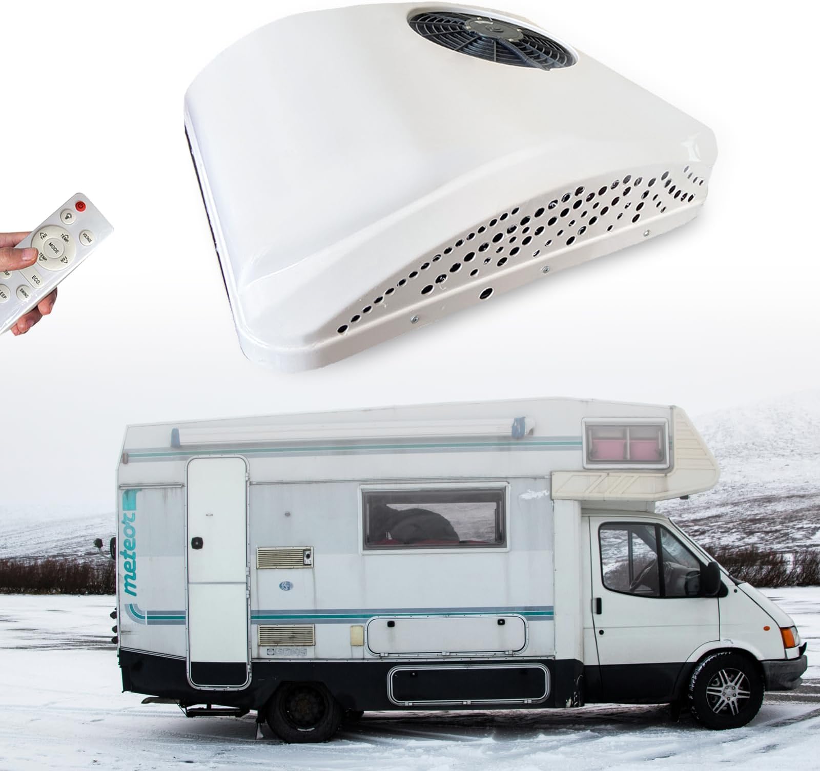 Amazon.com: RV Roof Top 12V Air Conditioner with Heat Universal AC Unit ...