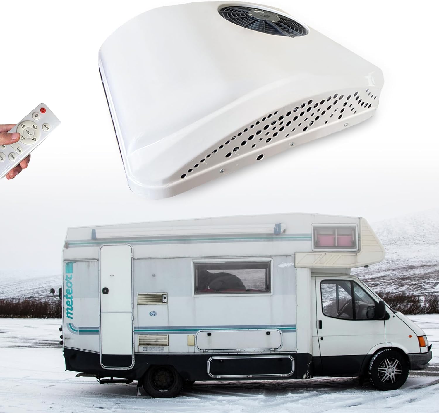 Amazon.com: RV Roof Top 12V Air Conditioner with Heat Universal AC Unit ...