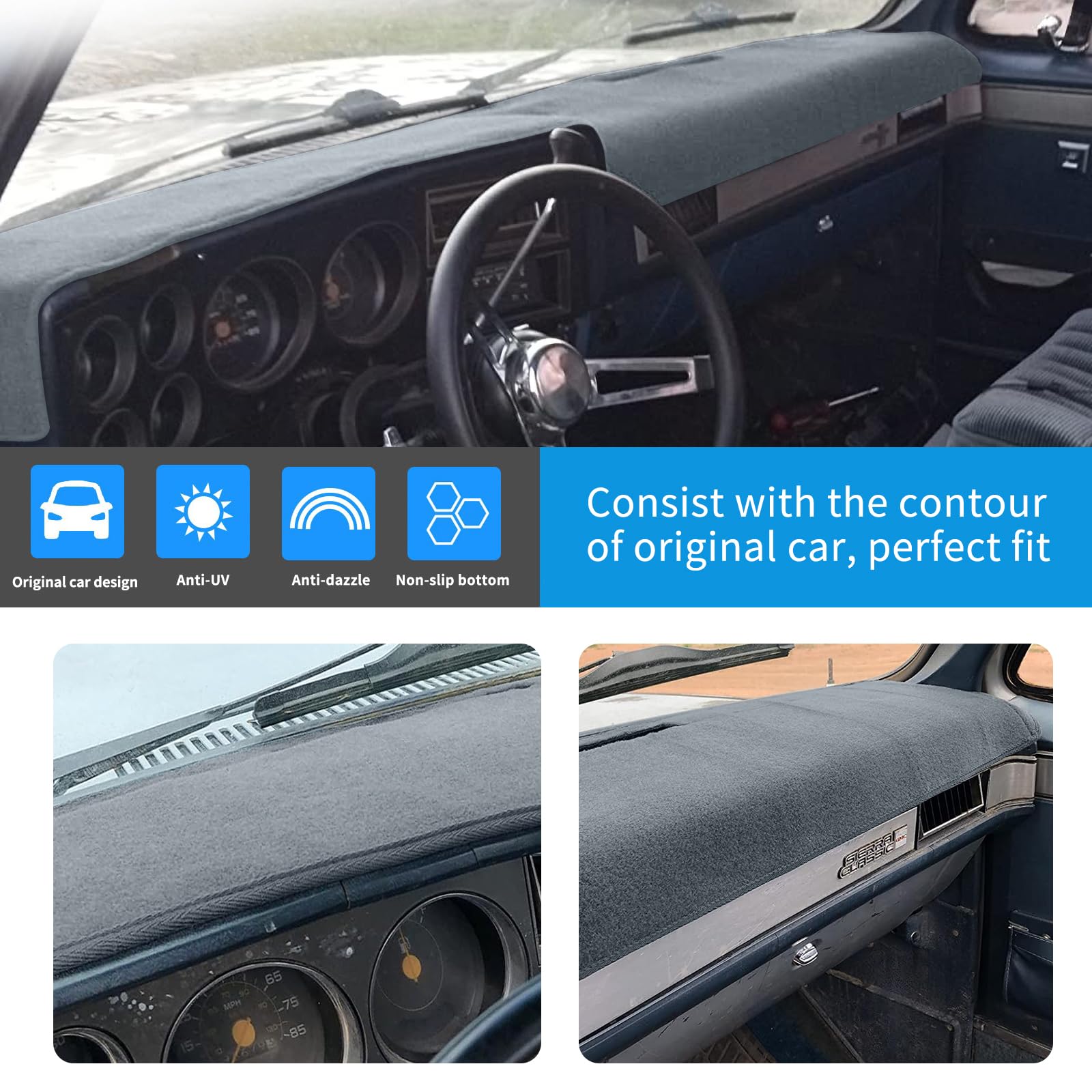 1987 Chevy Truck Parts Interior Coverlay Dash Cover 1985 Chevrolet ...