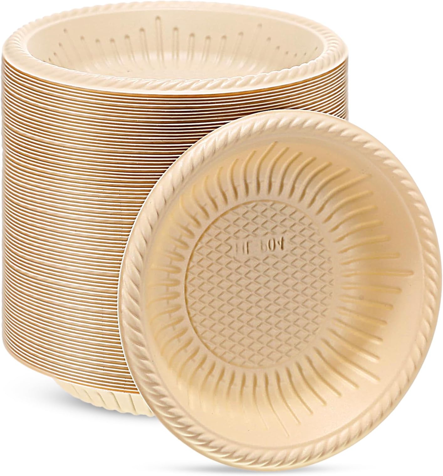 Amazon.com: 4 Inch Mini Disposable Plates 100 Count Small Plates for ...